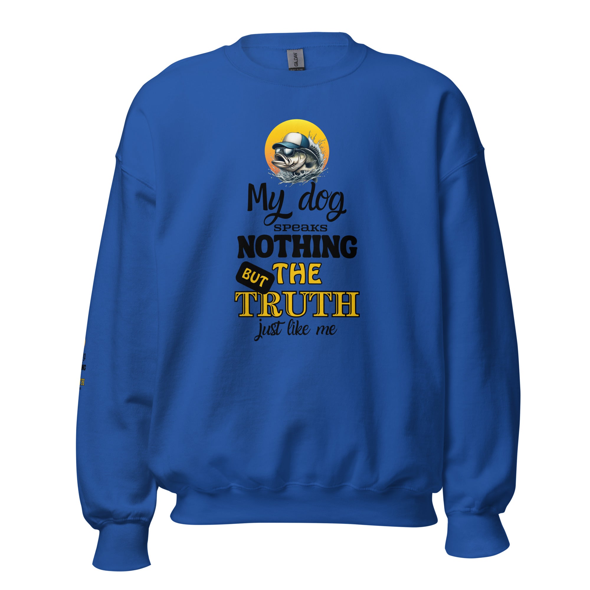 Sweatshirt Fishing Dad – BARKING HUMAN Sweatshirt Fishing Dad – BARKING HUMAN